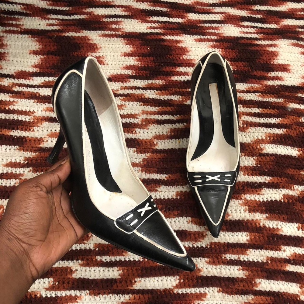 Vintage Y2k Office Siren Sporty Vixen Goth Black Whit… - Gem